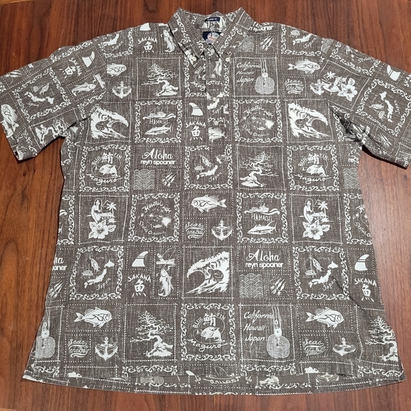 reyn spooner | Shirts | Reyn Spooner Hawaiian Shirt Brown Brand History ...